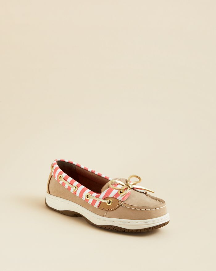 Sperry Top-Sider Girls' Angelfish Stripe Boat Shoes - Little Kid, Big ...
