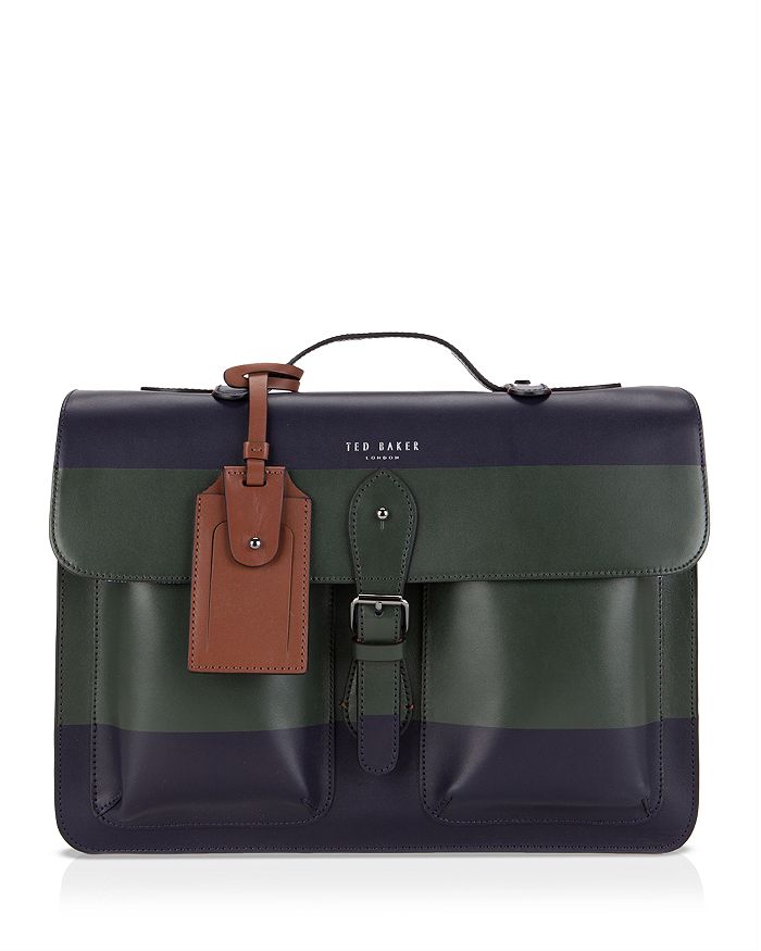 Ted Baker Leemer Stripe Leather Satchel | Bloomingdale's