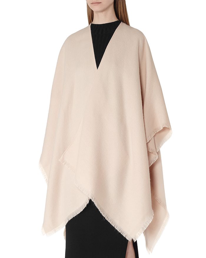 REISS Fringe Poncho | Bloomingdale's