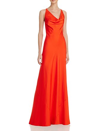 Bariano Drape-Front Gown | Bloomingdale's