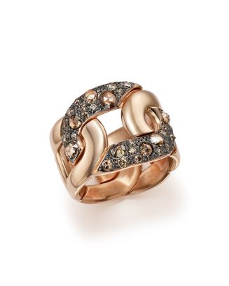 Pomellato Tango Ring with Brown Diamonds in 18K Rose Gold | Bloomingdale's