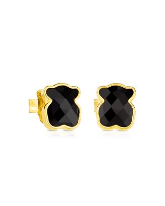 TOUS Mini Black Onyx Bear Stud Earrings | Bloomingdale's