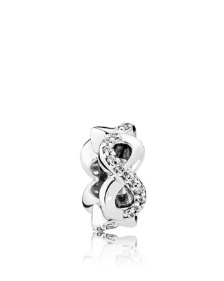 Pandora Spacer - Sterling Silver & Cubic Zirconia Infinite Love ...