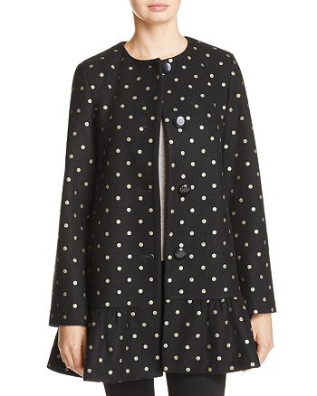 kate spade new york Glitter Dot Coat | Bloomingdale's