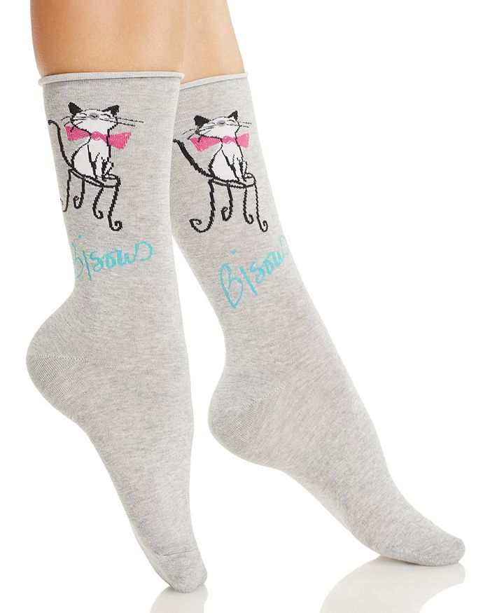 HUE Bisous Roll Top Socks | Bloomingdale's