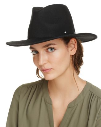 AQUA Wool Wide Brim Fedora - 100% Exclusive | Bloomingdale's