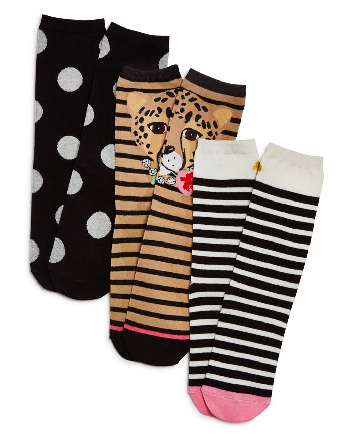 kate spade new york Crew Socks, Set of 3 | Bloomingdale's