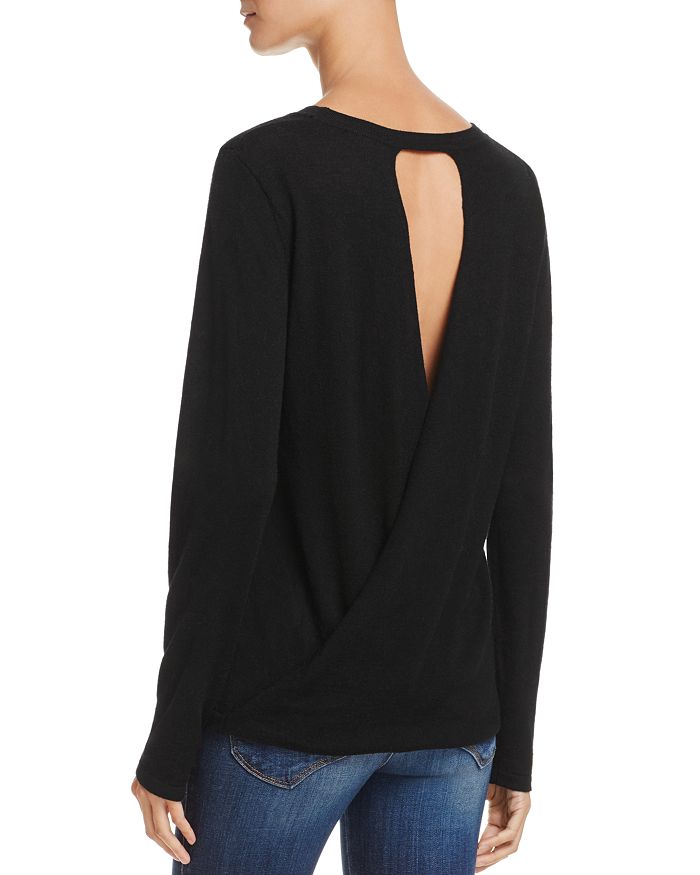 Minnie Rose Open-Back Sweater | Bloomingdale's