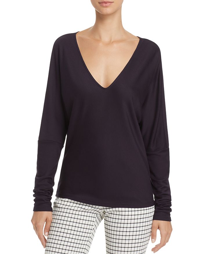 Theory V-Neck Draped Tee | Bloomingdale's