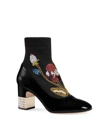 Gucci Women's Candy Embroidered Knit & Patent Leather Embellished ...
