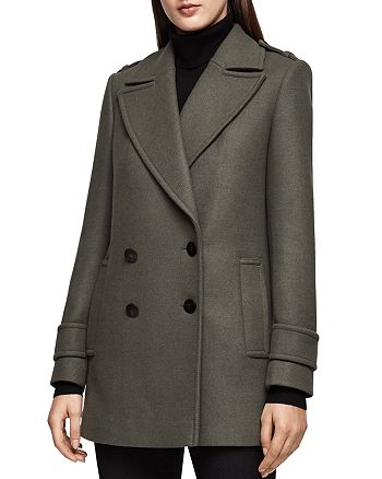 REISS Maida Band-Detail Peacoat | Bloomingdale's