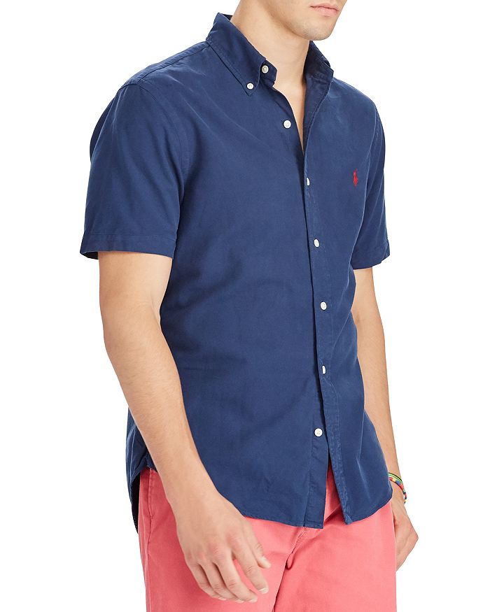 Polo Ralph Lauren Oxford Classic Fit Short Sleeve Button-Down Shirt ...