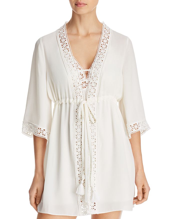 Flora Nikrooz Nina Crepe Cover-Up Robe | Bloomingdale's