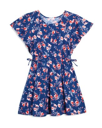 Splendid Girls' Floral Flutter-Sleeve Dress - Little Kid | Bloomingdale's