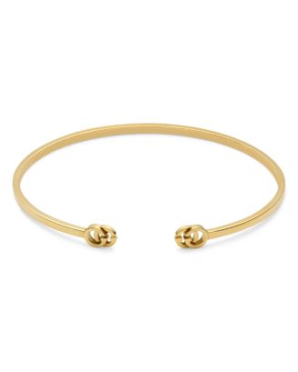 Gucci 18K Yellow Gold GG Running Cuff Bracelet | Bloomingdale's