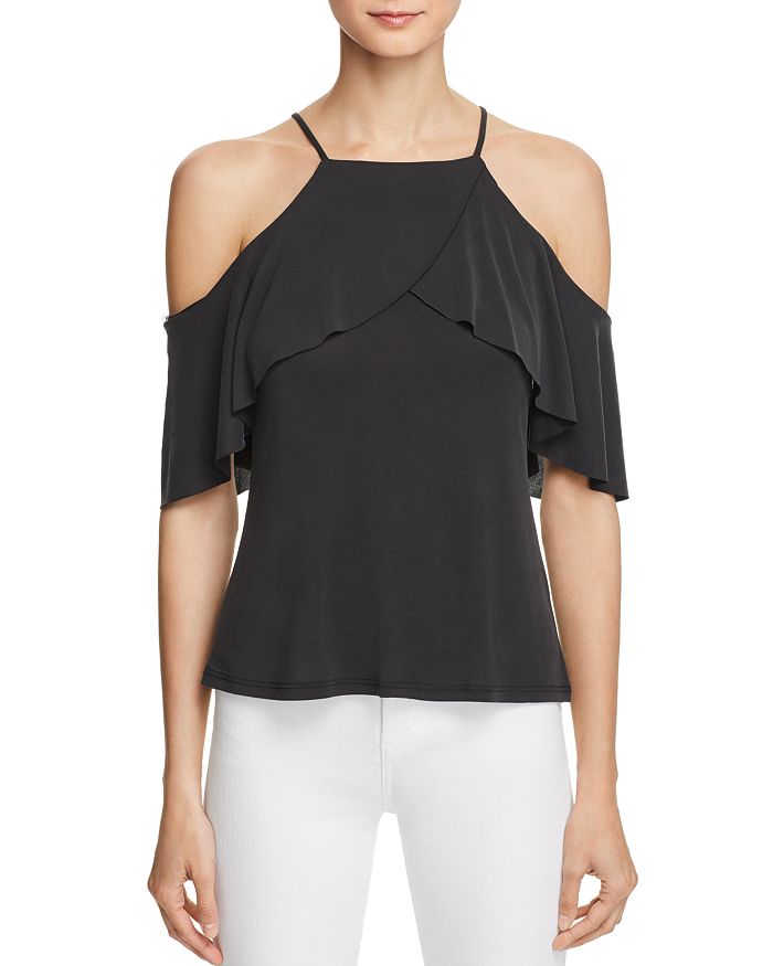 Vintage Havana Ruffled Cold-Shoulder Top | Bloomingdale's