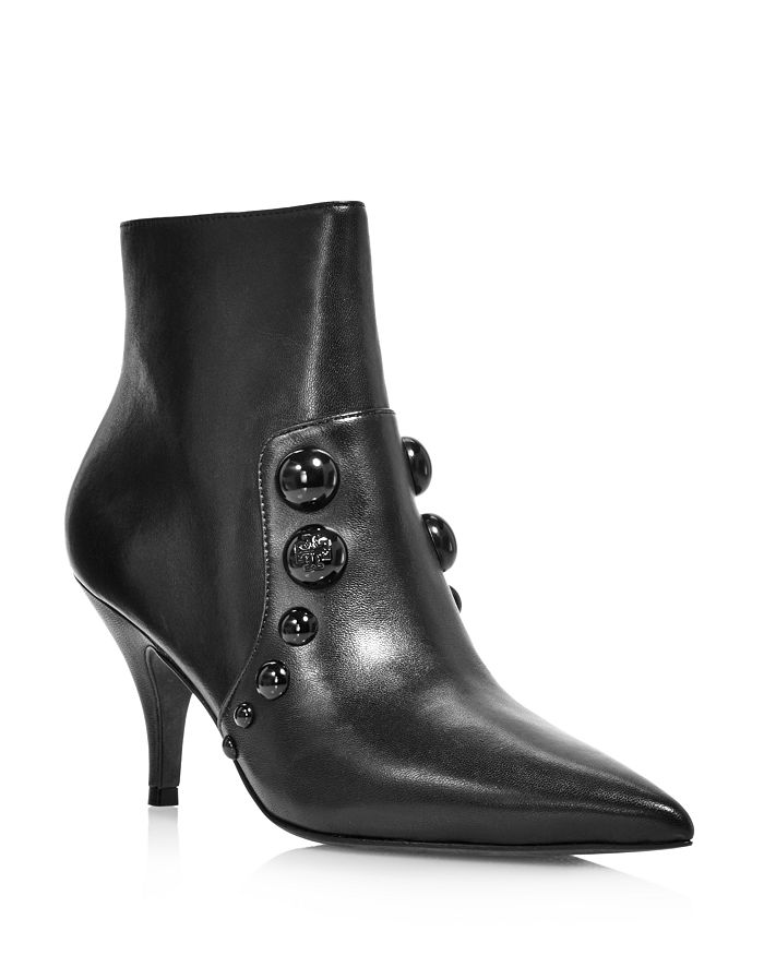 Tory Burch Women's Georgina Pointed Toe Studded Booties | Bloomingdale's