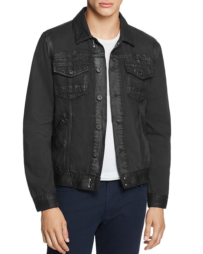 PAIGE Coated-Denim Scout Jacket | Bloomingdale's