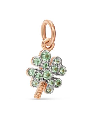 Dodo Good Luck Four Leaf Clover Light Tsavorite Charm | Bloomingdale's