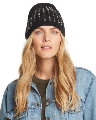 AQUA Bedazzled Hat - 100% Exclusive | Bloomingdale's