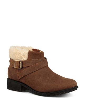 UGG® Women's Benson Round Toe Leather Booties | Bloomingdale's