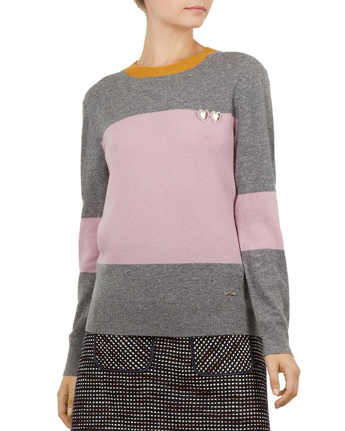Ted Baker Ted Baker Colour by Numbers Bryonny Color-Blocked Cashmere ...