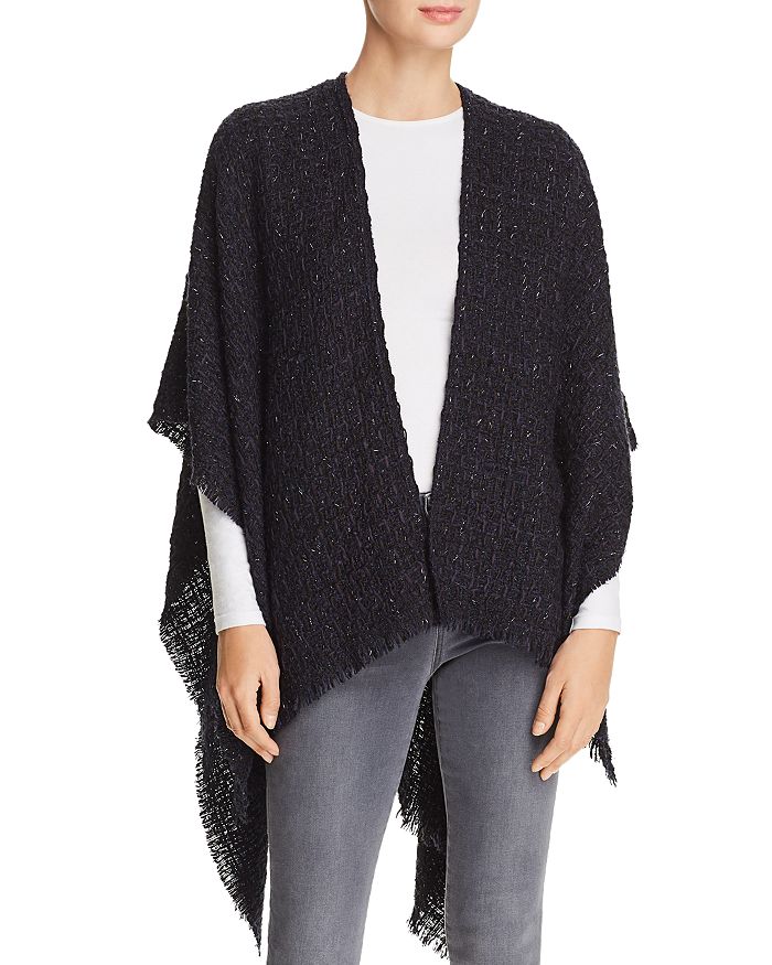 Echo Metallic Tweed Ruana | Bloomingdale's