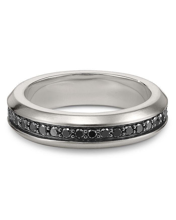 David Yurman Streamline® Band Ring with Black Diamonds | Bloomingdale's