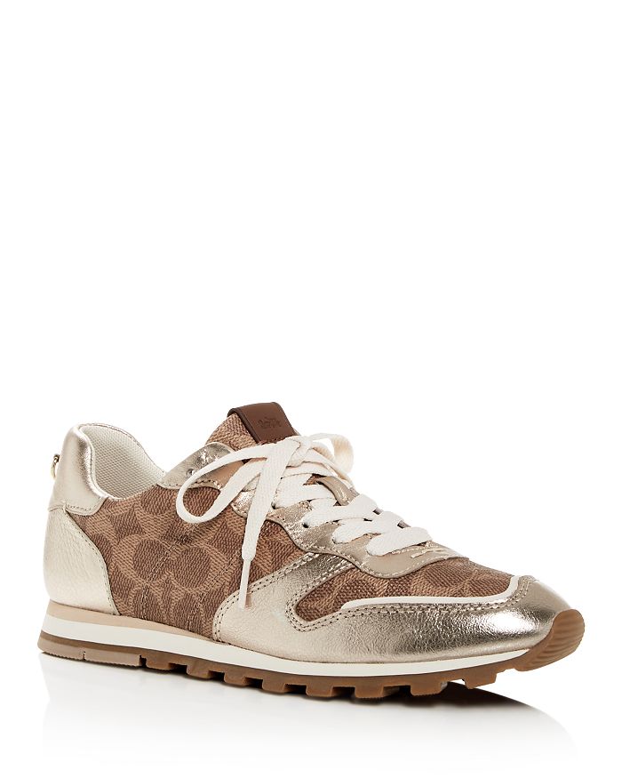 COACH Women's C118 Mixed Media Low-Top Sneakers | Bloomingdale's