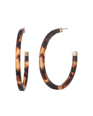 Ralph Lauren Lauren Tortoise Hoop Earrings | Bloomingdale's