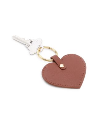 Royce Leather Heart Keychain Charm