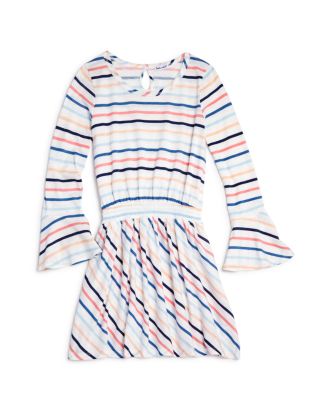 Splendid Girls' Striped Bell-Sleeve Dress - Big Kid | Bloomingdale's