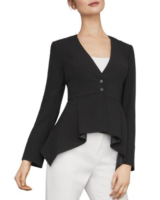 BCBGMAXAZRIA Shark-Bite Pleated Peplum Jacket | Bloomingdale's