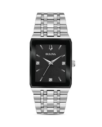 Bulova Futuro Quadra Link Bracelet Watch, 30mm x 45mm | Bloomingdale's