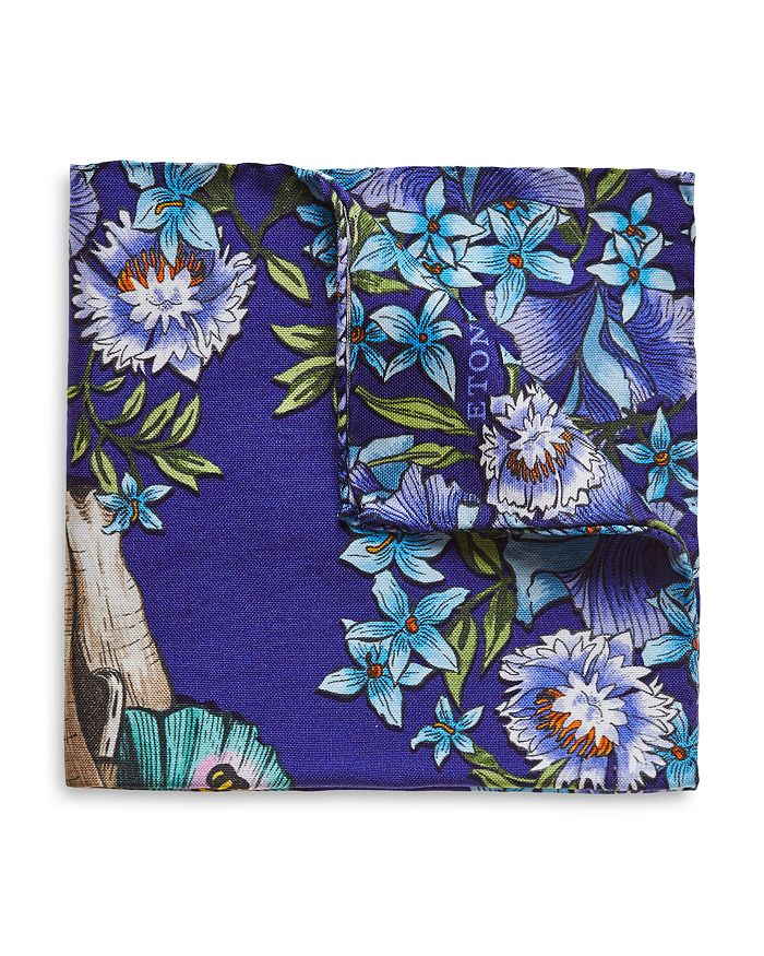Eton Floral Elephant Pocket Square | Bloomingdale's