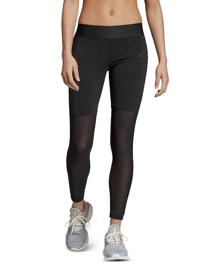 Adidas Mesh-Panel Leggings | Bloomingdale's
