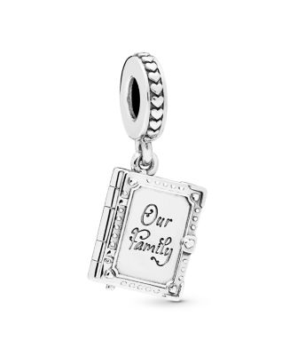 Pandora Sterling Silver Family Book Drop Charm | Bloomingdale's