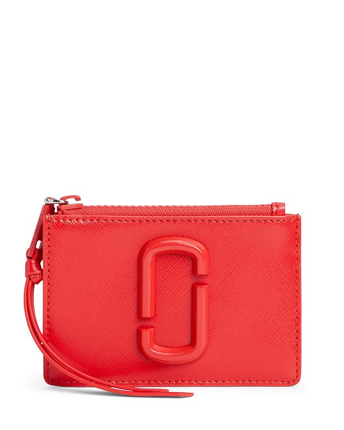 MARC JACOBS Top Zip Leather Card Case | Bloomingdale's