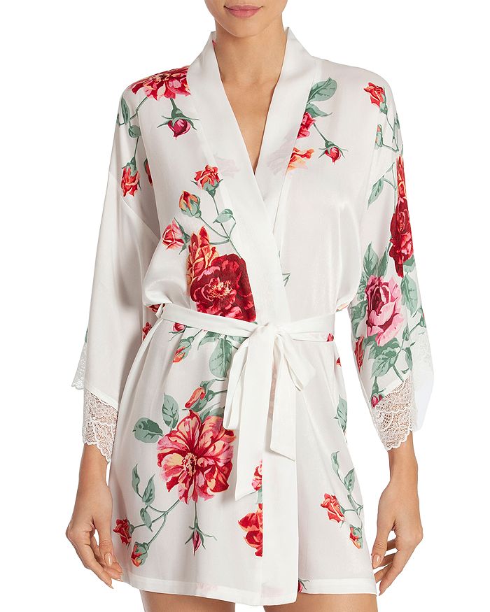 In Bloom by Jonquil Rose-Print Wrap Robe | Bloomingdale's