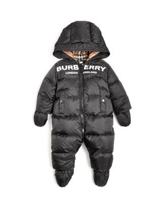 Burberry Unisex Skylar Logo Hooded Snowsuit - Baby | Bloomingdale's