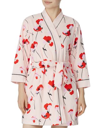 kate spade new york Terry Short Robe | Bloomingdale's