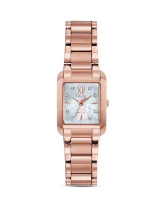 Citizen Bianca Mother-of-Pearl Dial & Diamond Index Watch, 22mm x 28mm ...