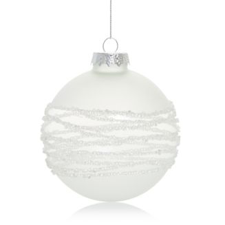 Bloomingdale's Frosted Glass Ball Ornament - 100% Exclusive ...