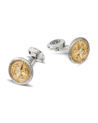 David Yurman Sterling Silver & 18K Yellow Gold Maritime Compass ...
