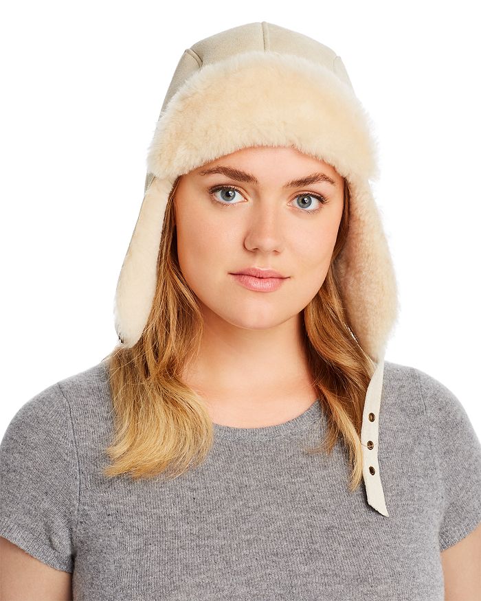 Crown Cap Shearling Aviator Hat | Bloomingdale's