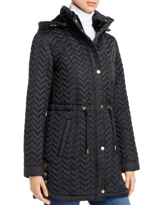 Laundry by Shelli Segal Snap-Front Chevron-Quilted Jacket | Bloomingdale's