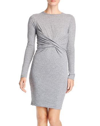 Monrow Twist-Front T-Shirt Dress | Bloomingdale's