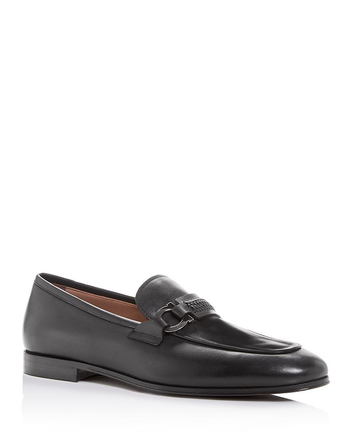 Salvatore Ferragamo Men's Sidney Braided Leather Apron-Toe Loafers ...