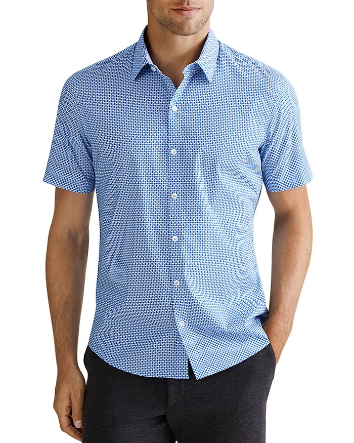 Zachary Prell Mathews Stretch Short-Sleeve Shirt | Bloomingdale's