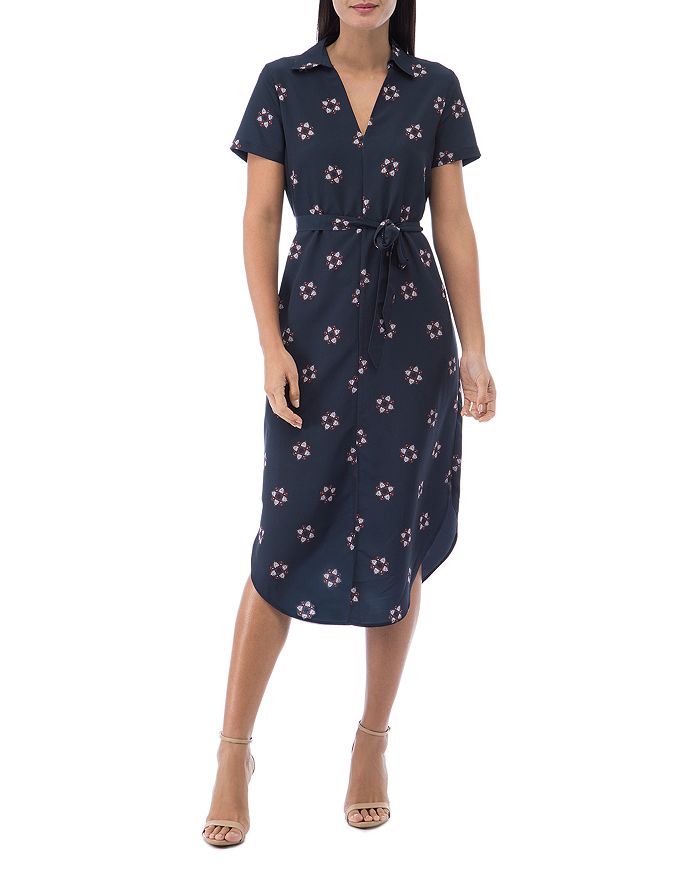 B Collection by Bobeau Larson Scarf Print Shirt Dress | Bloomingdale's
